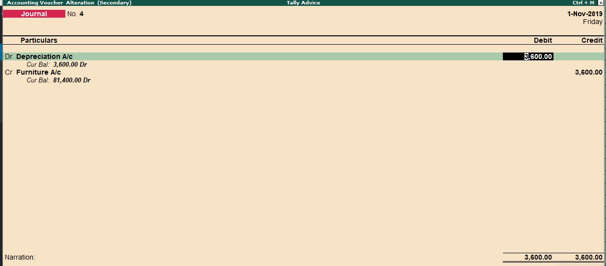 Tally me journal voucher entry { F:7 } Kaise kare ? Tallyadvice